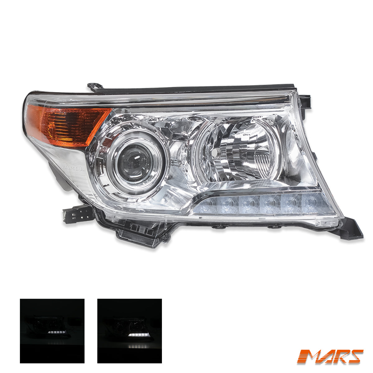 Right Headlight to Toyota LandCruiser 200 Series VX Sahara 12–15 LC200 ...